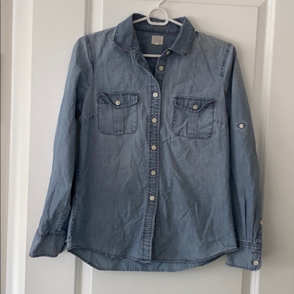 J. Crew | Tops | Jcrew Chambray Shirt | Poshmark